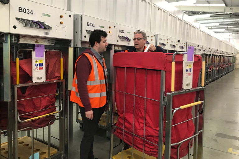 New Royal Mail Croydon automated parcel sorting machine - ChannelX