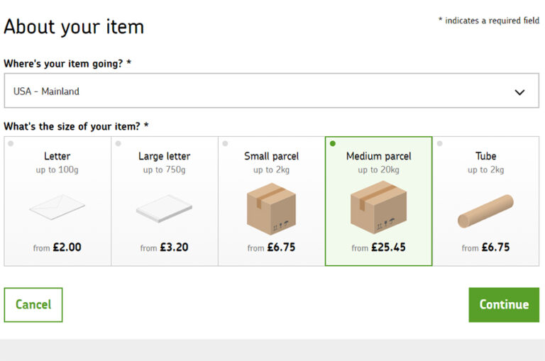 New: Royal Mail International Tracked & Signed Heavier 30kg service ...