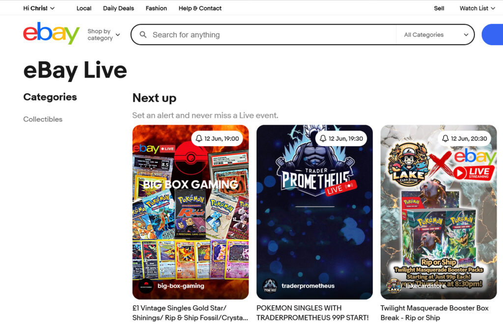 eBay Live officially launched in the UK - ChannelX